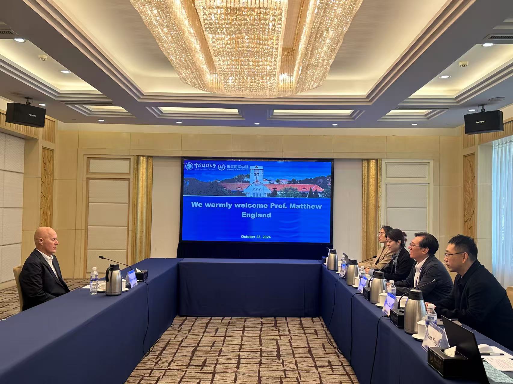 澳大利亚科学院院士Matthew England受聘未来海洋学院海外荣誉导师